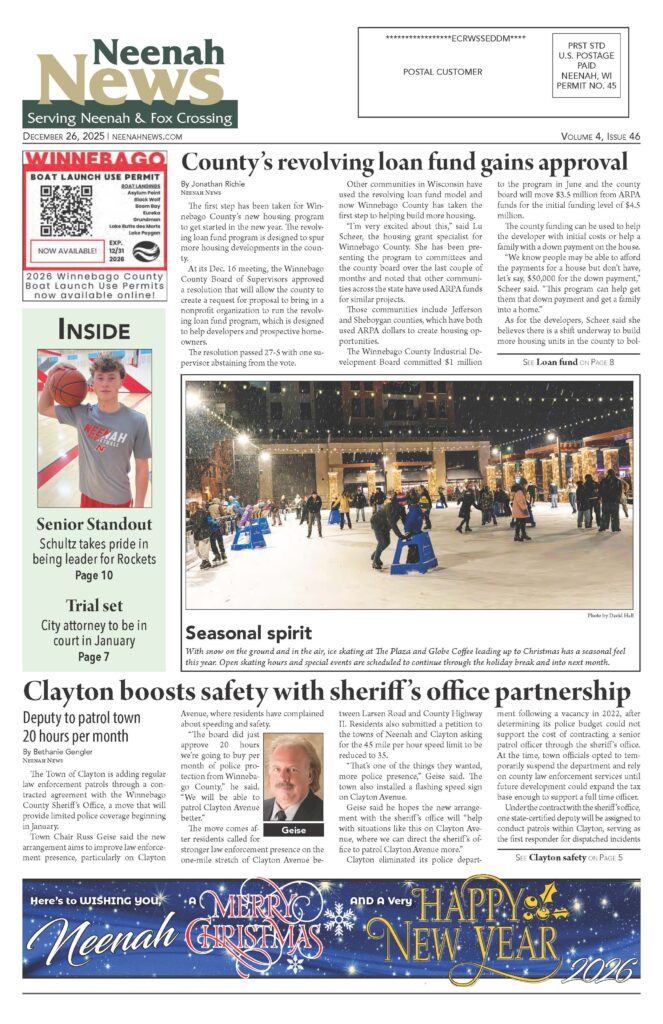 December 26, 2026 Neenah News - Neenah News