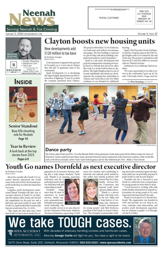 January 2, 2026 Neenah News - Neenah News